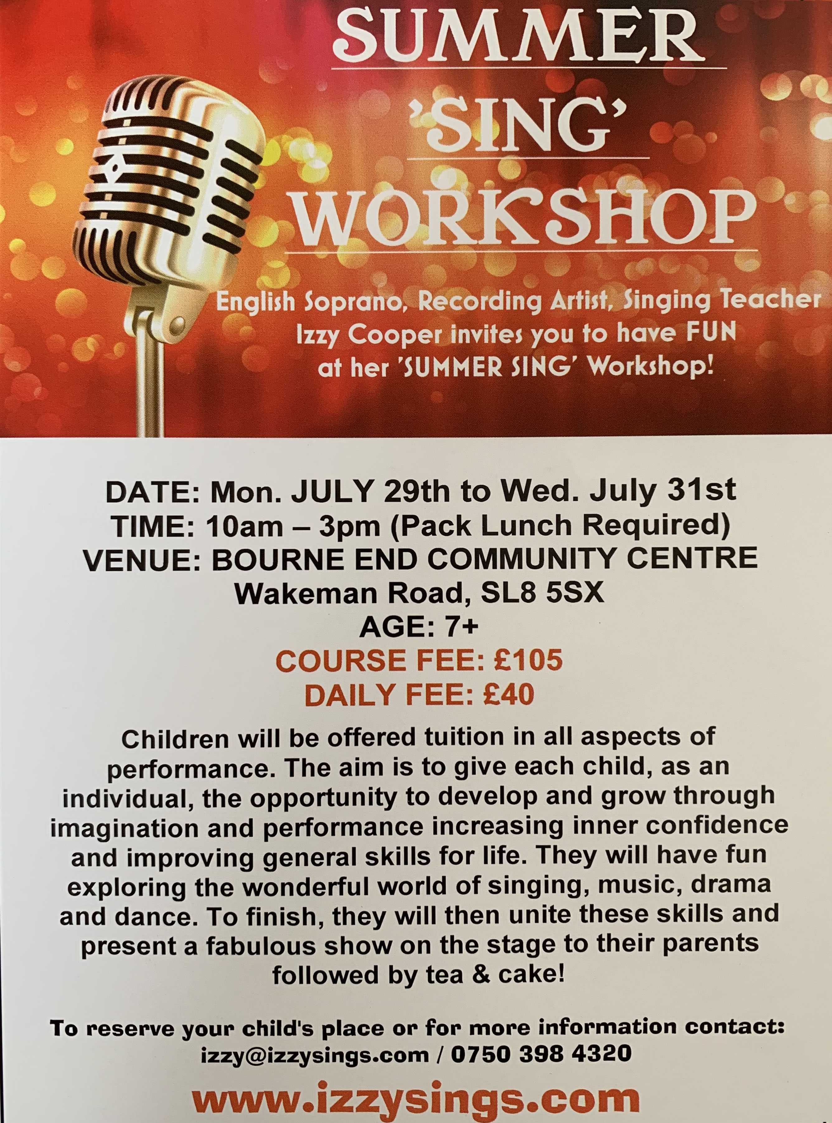 Summer Sing | Izzy Cooper